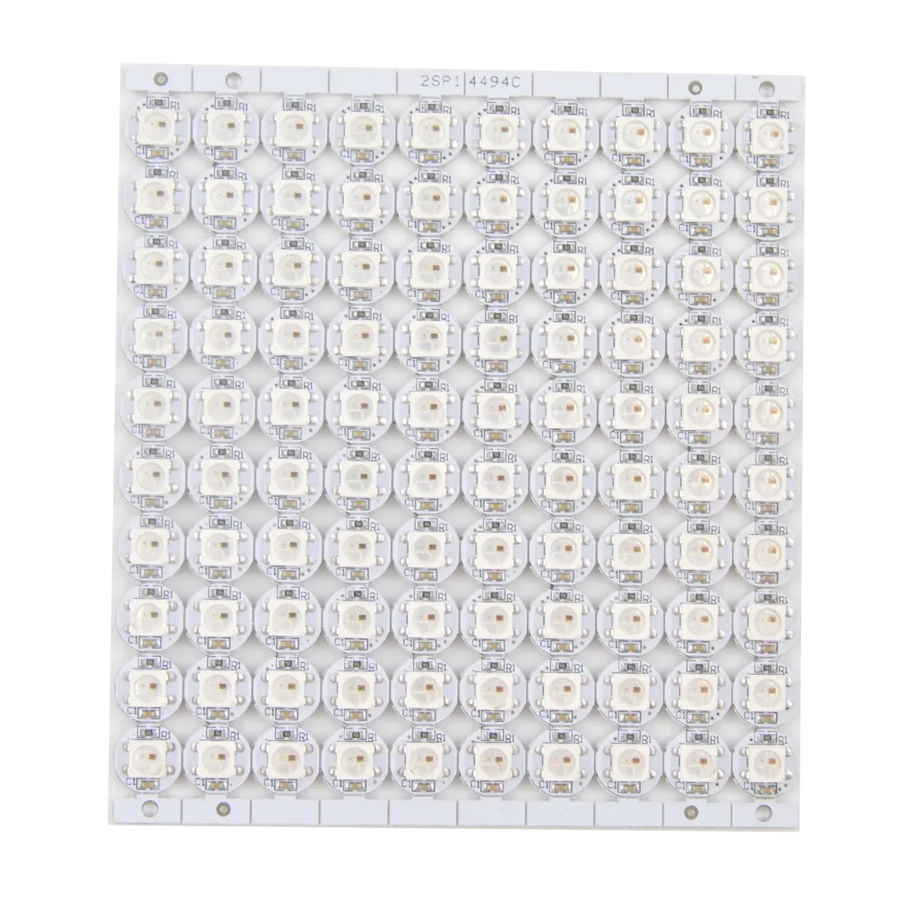 100 Uds WS2812B SK6812 Chips LED De 4 Pines Con Disipador Térmico PCB ...