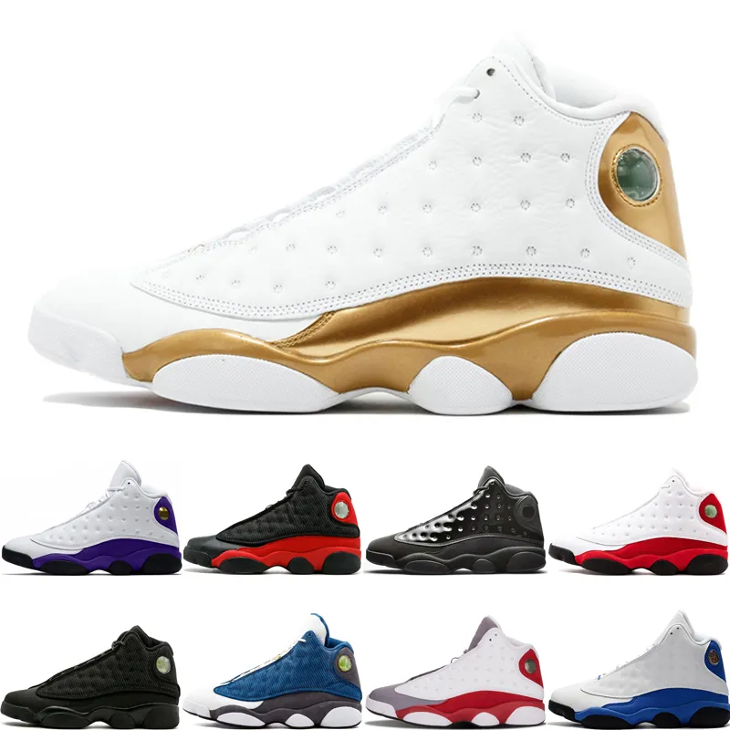 High Quality 13 13s Basketball Shoes DMP Lakers Rivals Cap And Gown ...