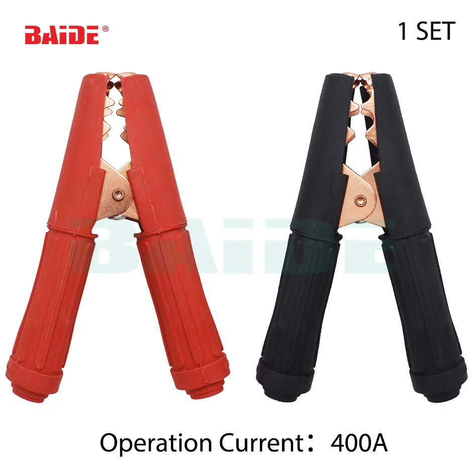 Wholesale 400A Red And Black Alligator Clips For Hot Car Battery ...