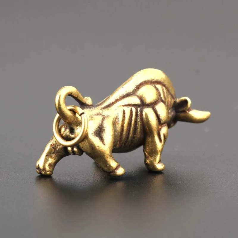 DHgate.com:Copper Brass Fortune Bull Statue Home Decor Ornament Feng ...
