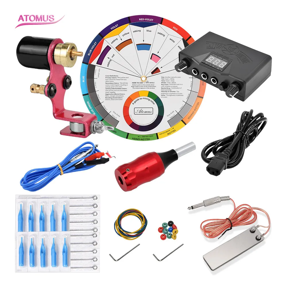 Liner Shader Machines Professional Pro Rotary Tattoo Pen Machine Kit ...