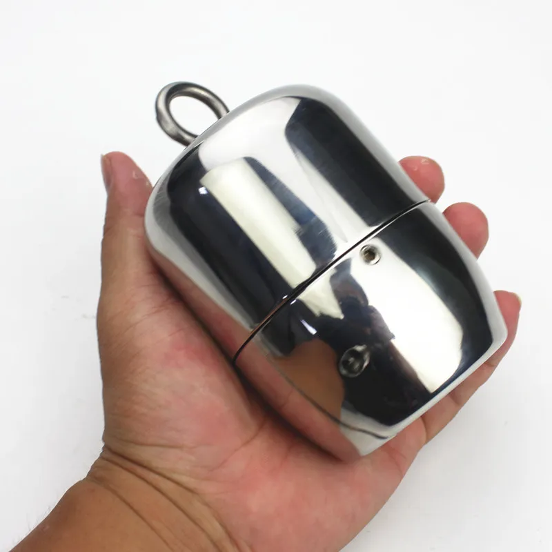 BB342 Stainless Steel Cockrings And Ball Stretcher Heavy Scrotum ...