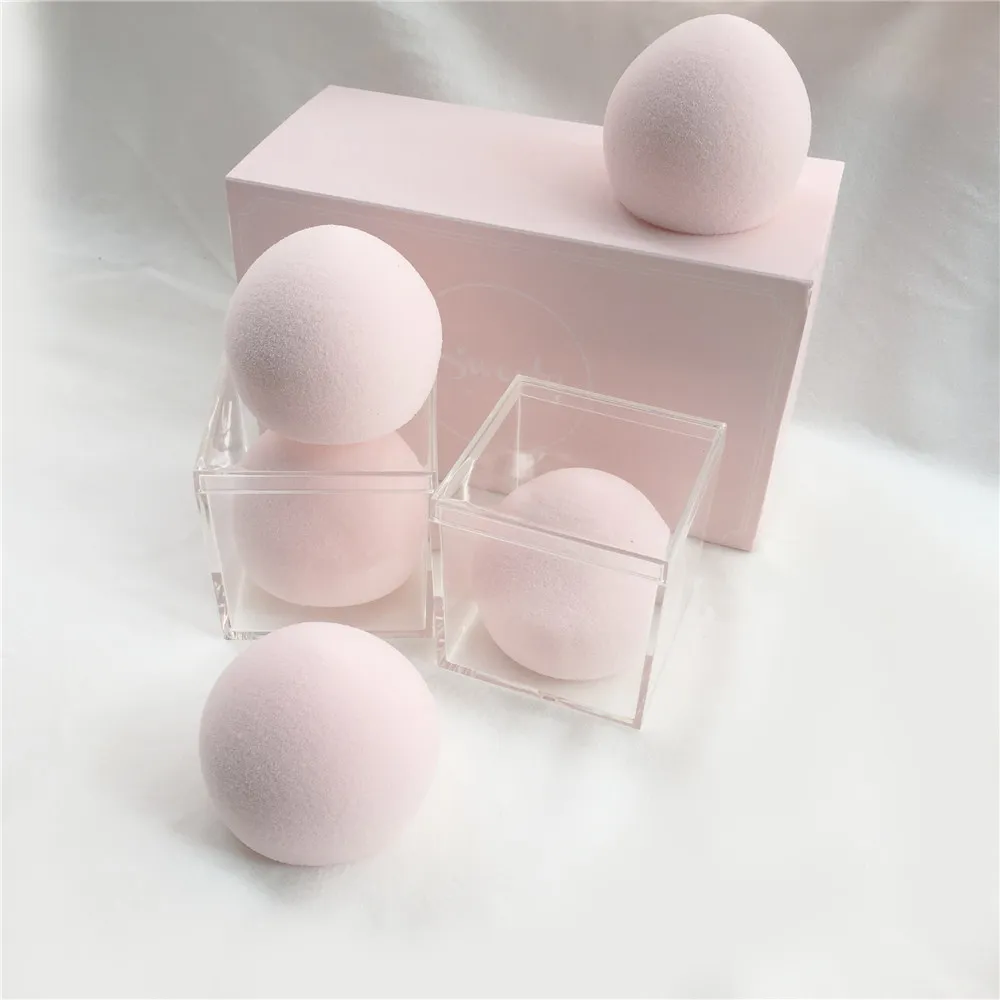 Round Cosmetic Sponges Soft Bun Shaped Makeup Blender For Liquid, Cream ...