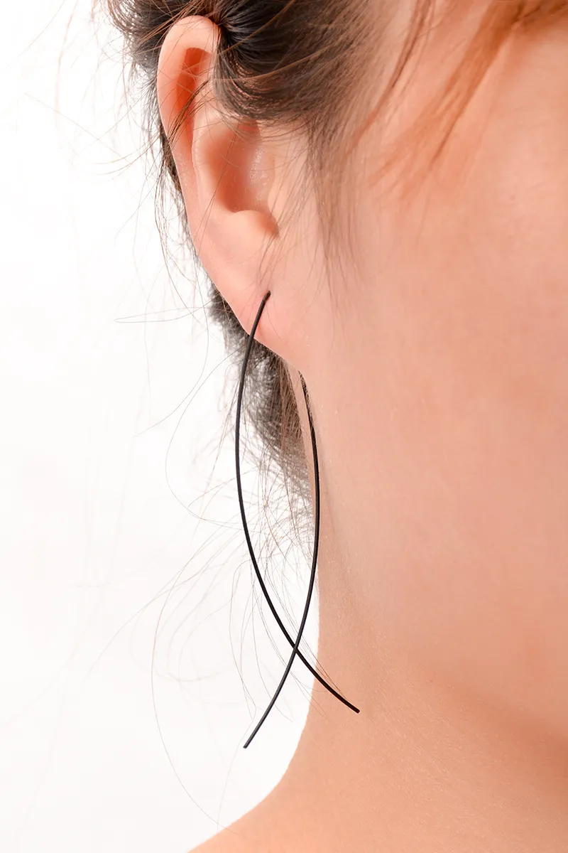 DHgate.com:Geometric Copper Wire Fish Stud Earrings for Women: Handmade Simplicity:Jewelry