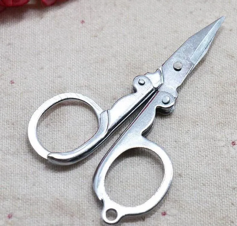 Home Portable Folding Stainless Steel Scissors Mini Folding Scissors ...
