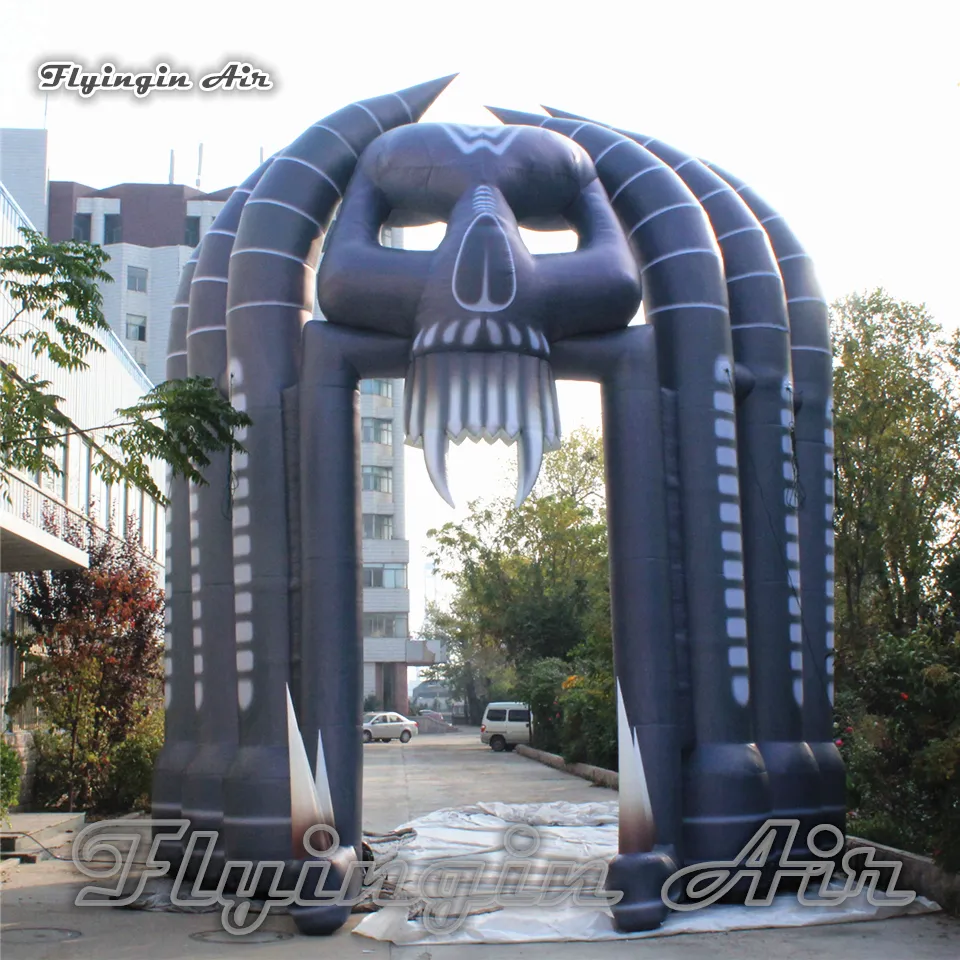 Customized Giant Horrific Inflatable Skeleton Archway Air Blown Devil ...