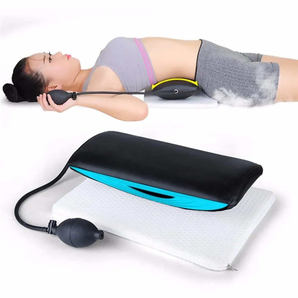 Manual Inflatable Spine Pain Relief Back Massage Cushion Lumbar ...