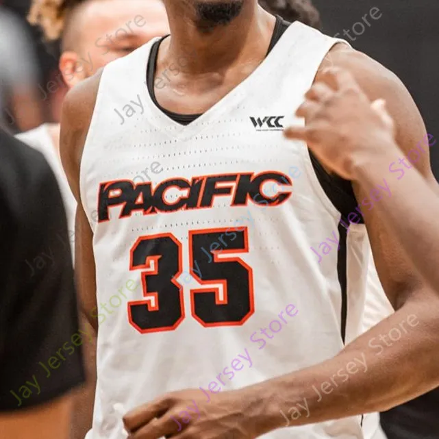 Custom 2020 Pacific Tigers Basketball Jersey NCAA College Michael ...