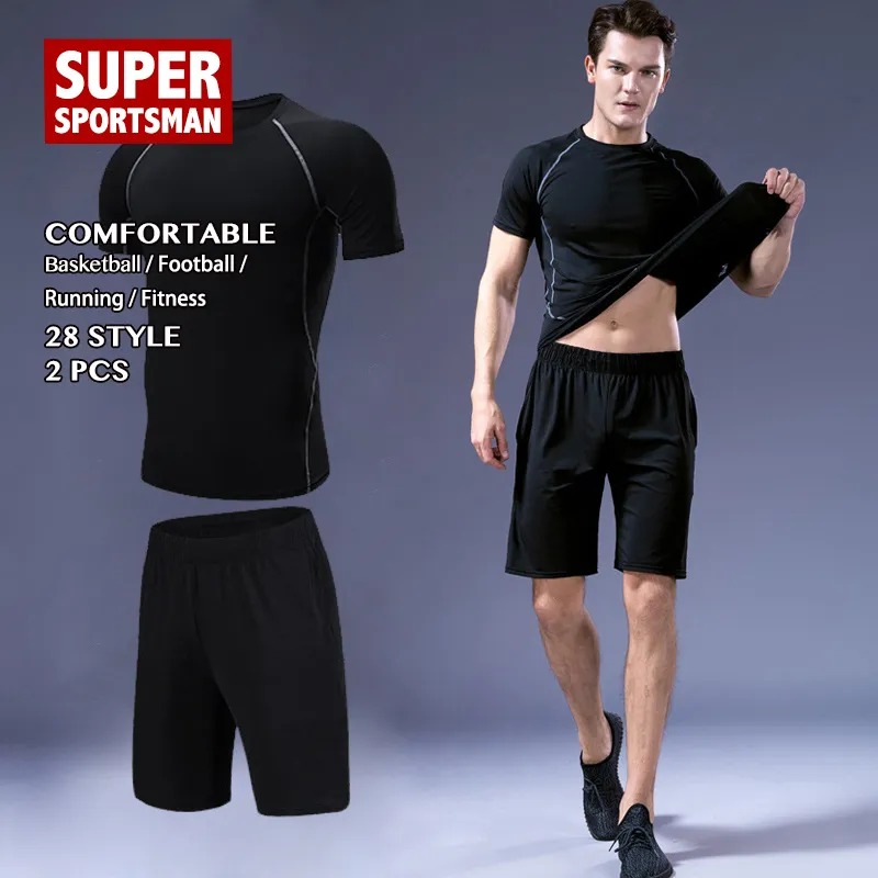 Fitness Gym Clothing Men Training Jogging Suits Sportswear For Mens ...