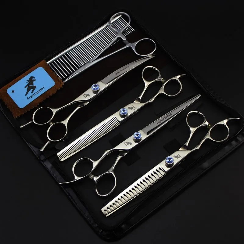 Left Handed Hair Cutting Scissors Kit - 7.0 Inch 440C Stainless Steel ...