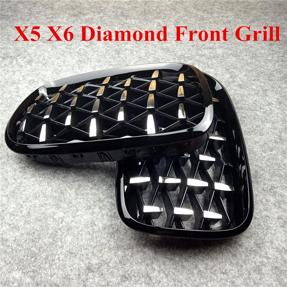 Premium Diamond Style Front Grille Set - Enhance Your Car's Look! Fits ...