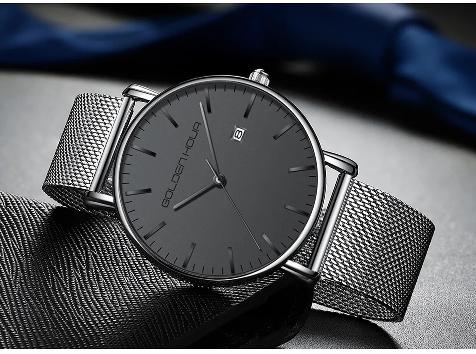 Top Brand Luxury GOLDENHOUR Rational Design Mens Watch Orologio Uomo ...