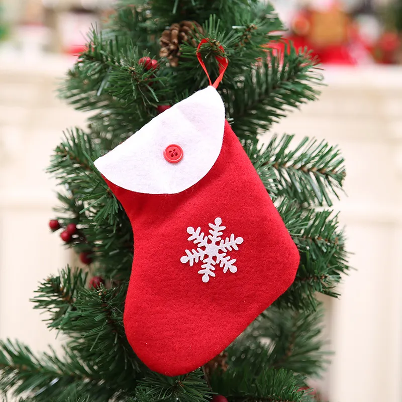 Handmade Christmas Stockings, Plush Cloth Candy Gift Bags, Envelope ...
