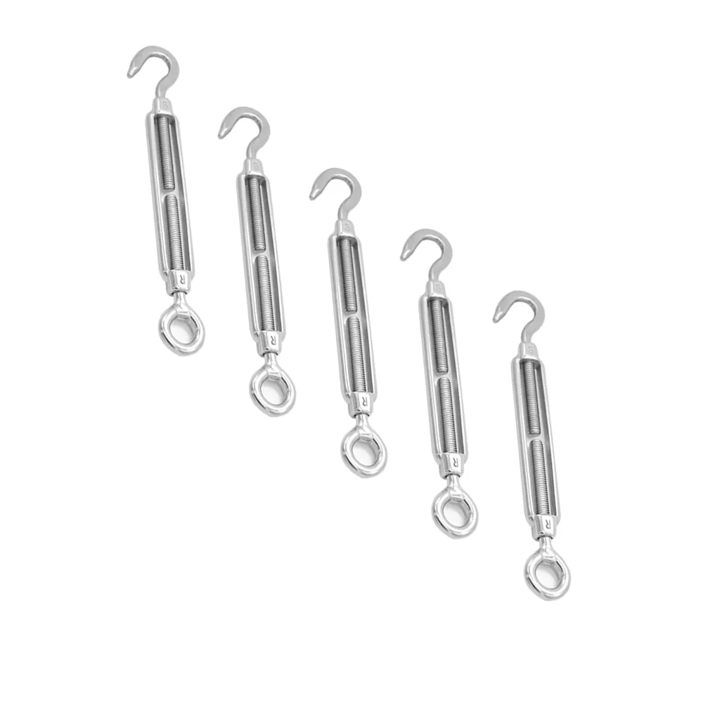 DHgate.com:5PCS Stainless Steel Turnbuckle Wire Tensioner Strainer Hook ...