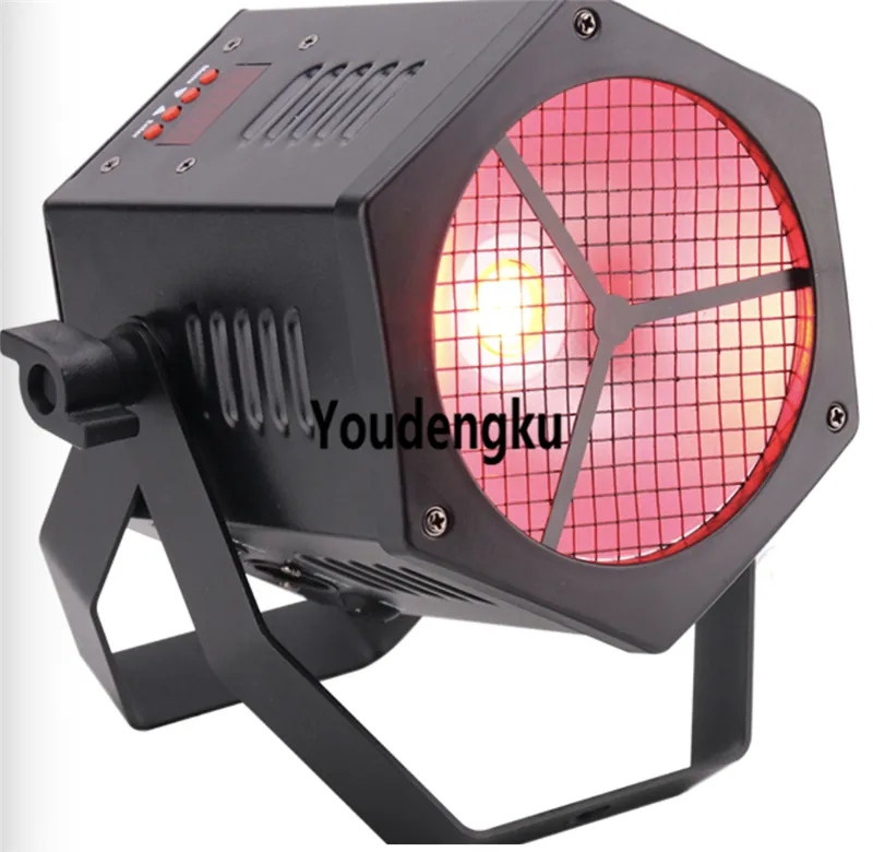 RGBW 6 Pack 40W LED Stage Par Lights - DMX Controllable COB Par 64 4-in ...