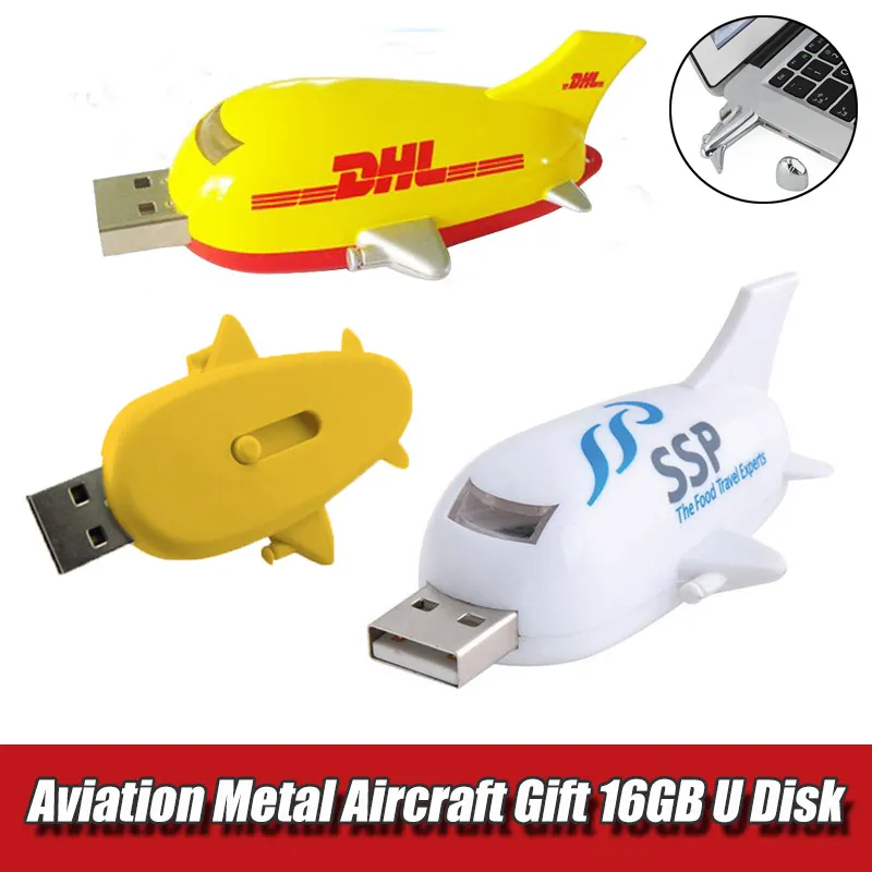 Metal Aircraft USB Flash Drive 16GB DHL Plane Design, 2024 Gift For ...