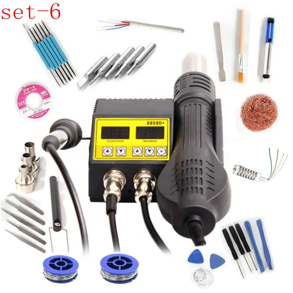 Wholesale SMD Hot Air Rework Station Soldering Iron Tool, 2 In 1 ...