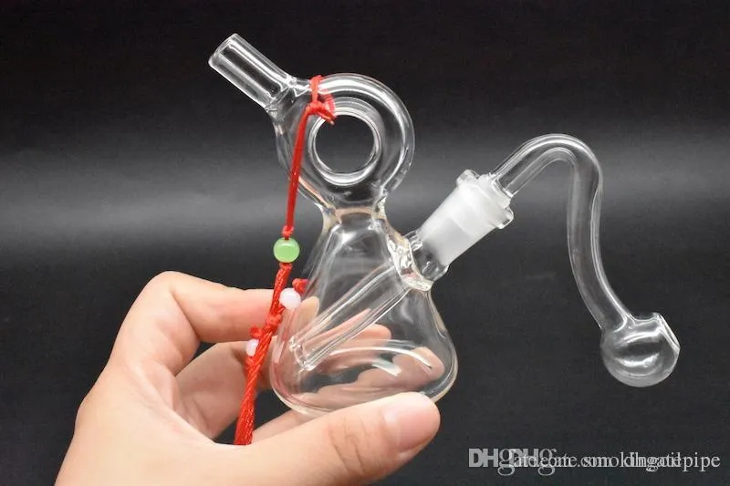 Mini Dab Rigs Glass Beaker Bongs With 10mm Male Glass Oil Burner Pipe ...