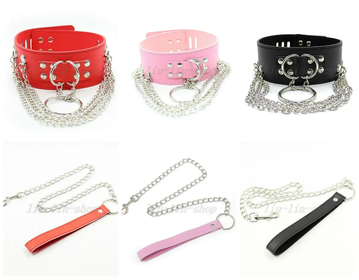 Bondage Stainless Steel Slave Rolled Neck Collar Restraints Locking ...