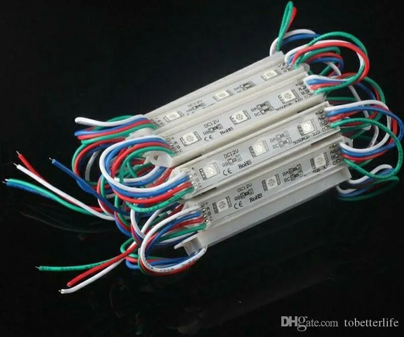 0.72W 3 Leds SMD 5050 Led Modules RGB Led Modules Waterproof 12V ...