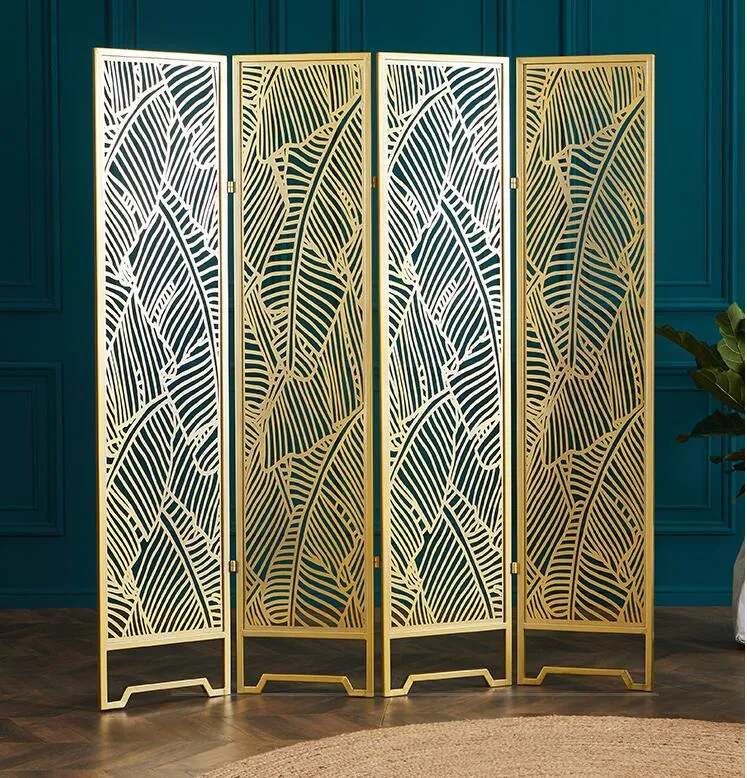 Folding Screen Room Divider Golden Banana Leaf... From Creators_home ...