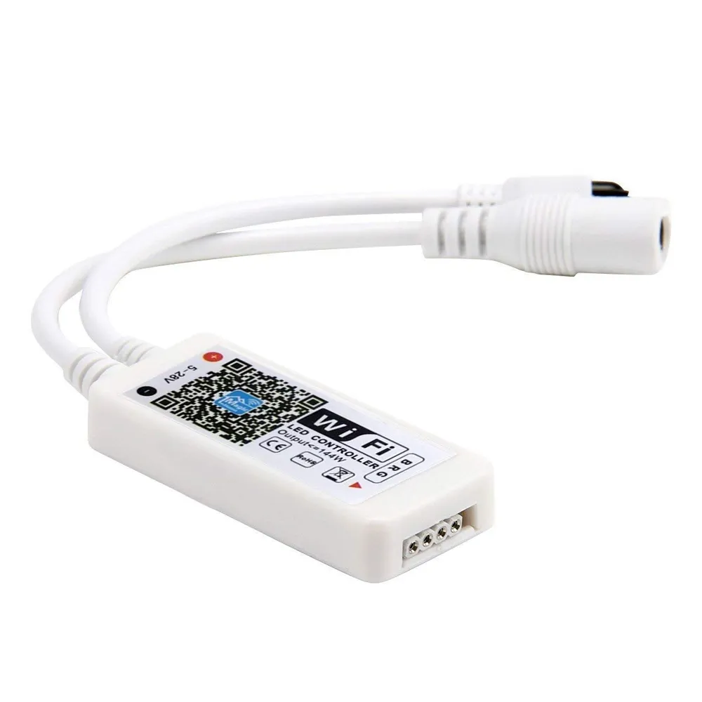 Smart WiFi RGB LED Controller - Wireless iOS/Android App Control, DC5 ...