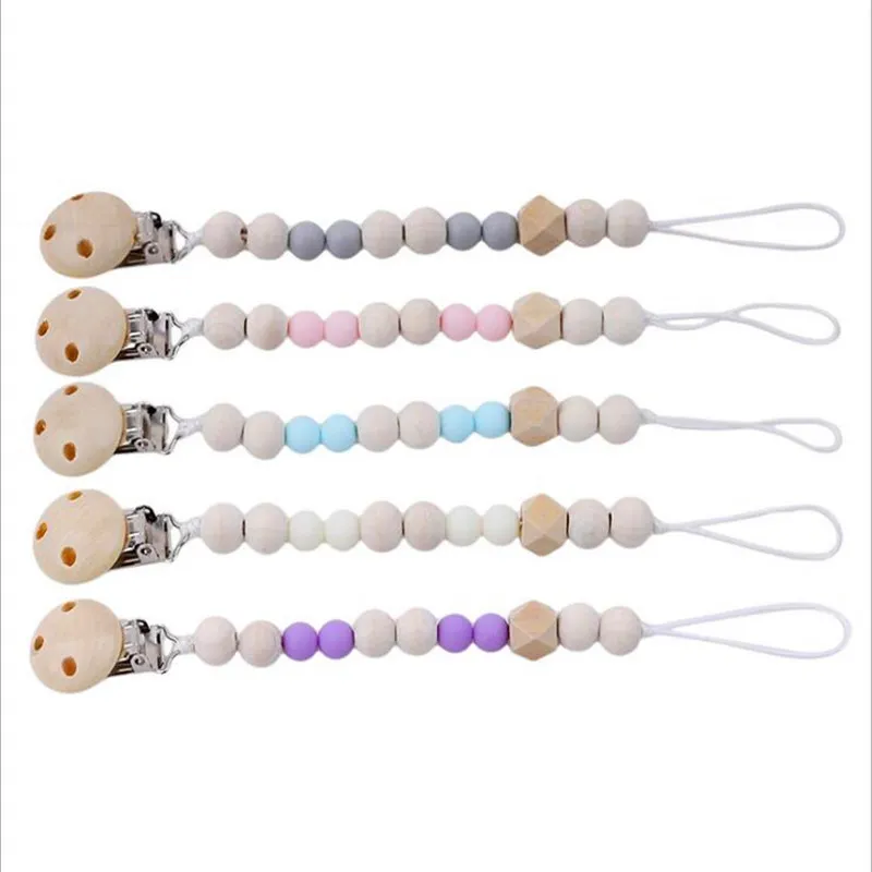 DHgate.com:Wooden Pacifier Clips for Babies, Non-Toxic Soother Clips ...