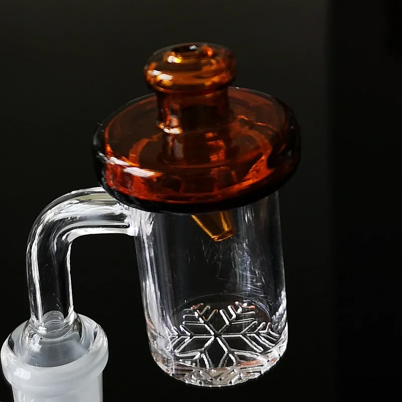 25mm Quartz Banger With Snow Bottom Terp Pearl And UFO Carb Cap | Thick ...