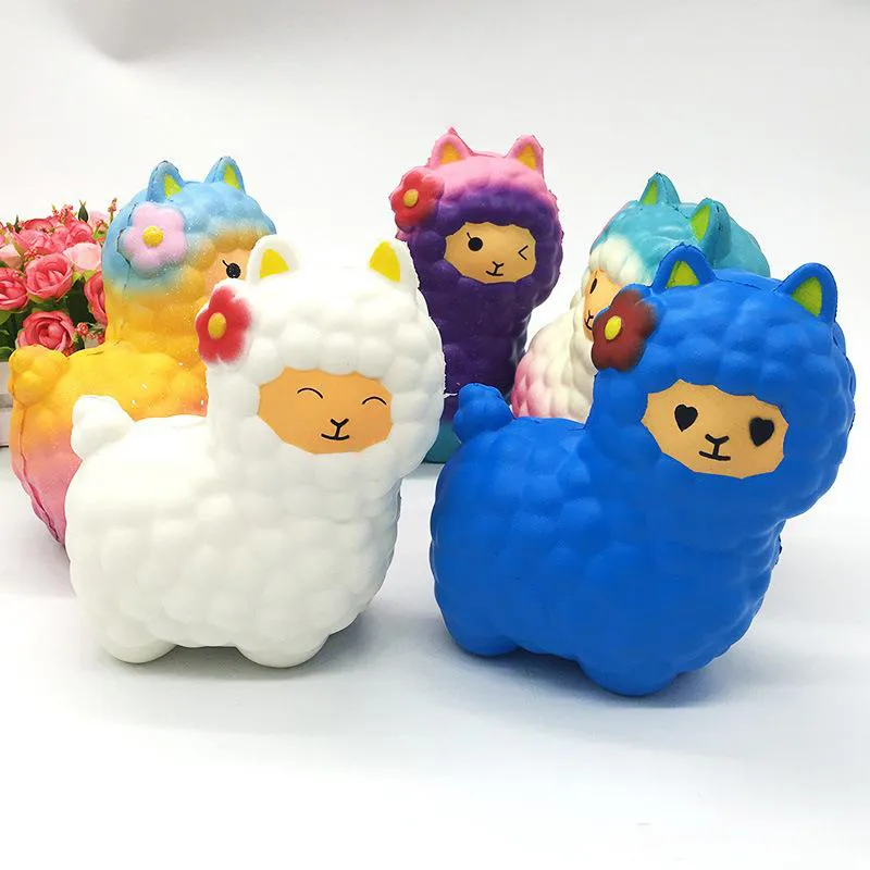 Cute Kawaii Soft Squishy Squishi 16Cm Christmas Alpaca Cream Scented ...