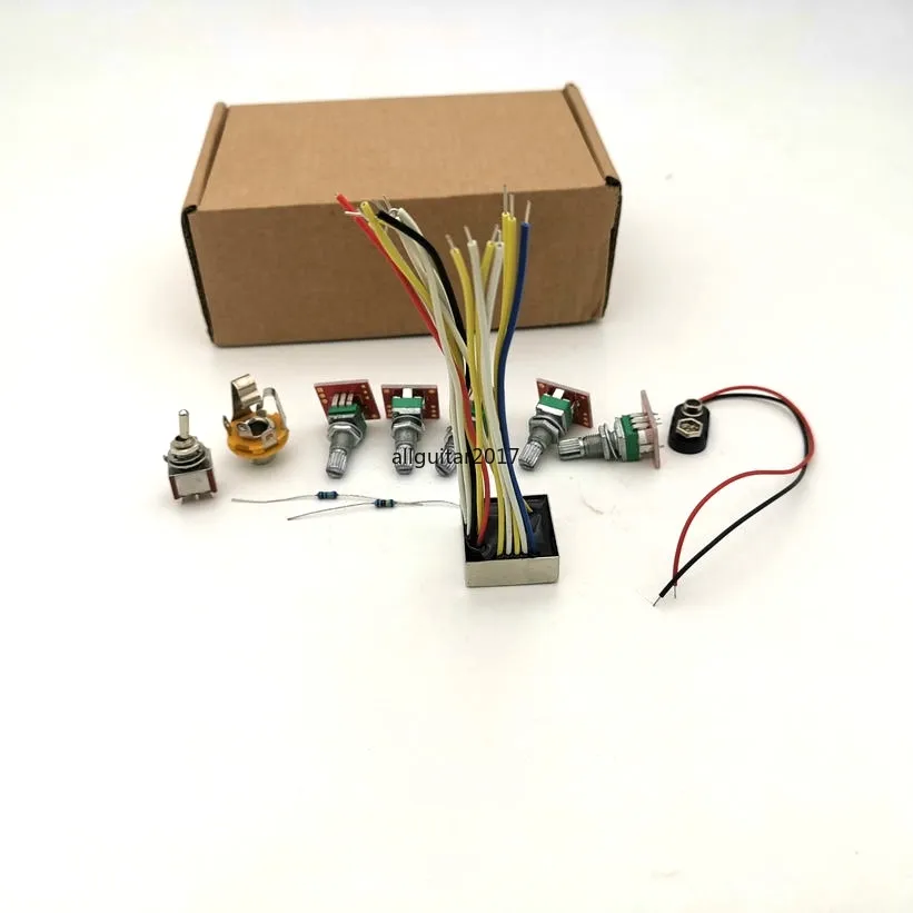 Best Deluxe MB3B Model 3 Band 9V Preamp Tone Control Swithabte Mid ...
