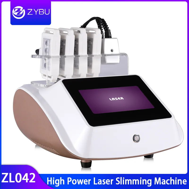 Laser Slimming Machine with 6 Pads 650nm Wavelength 0.72W Energy Output ...