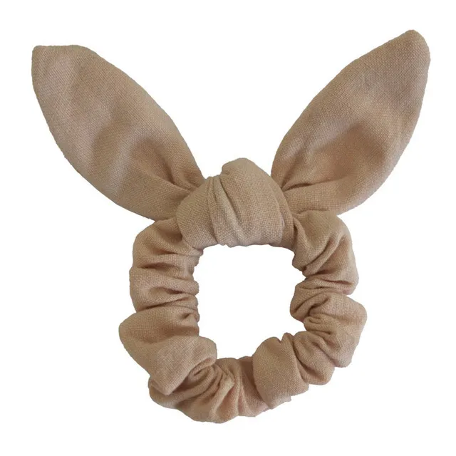 Cute Bunny Ear Hair Ropes Elastic Bowknot Bands For Womens Ponytail ...