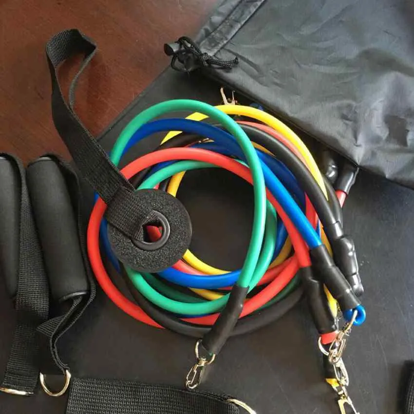 Latex Pull Rope Set For Full Body Training And Fitness Exercises ...