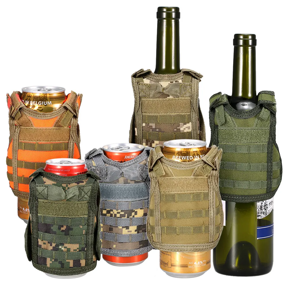 Tactical Vest Military Molle Mini Miniature Beverage Bottle Can Cooler ...
