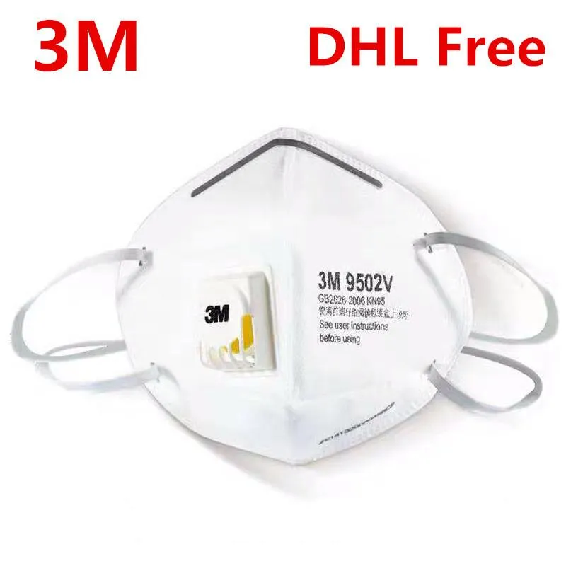 3M 9502V FFP2 KN95 Maschera Respiratore Anti Fog Anti Influenzale ...