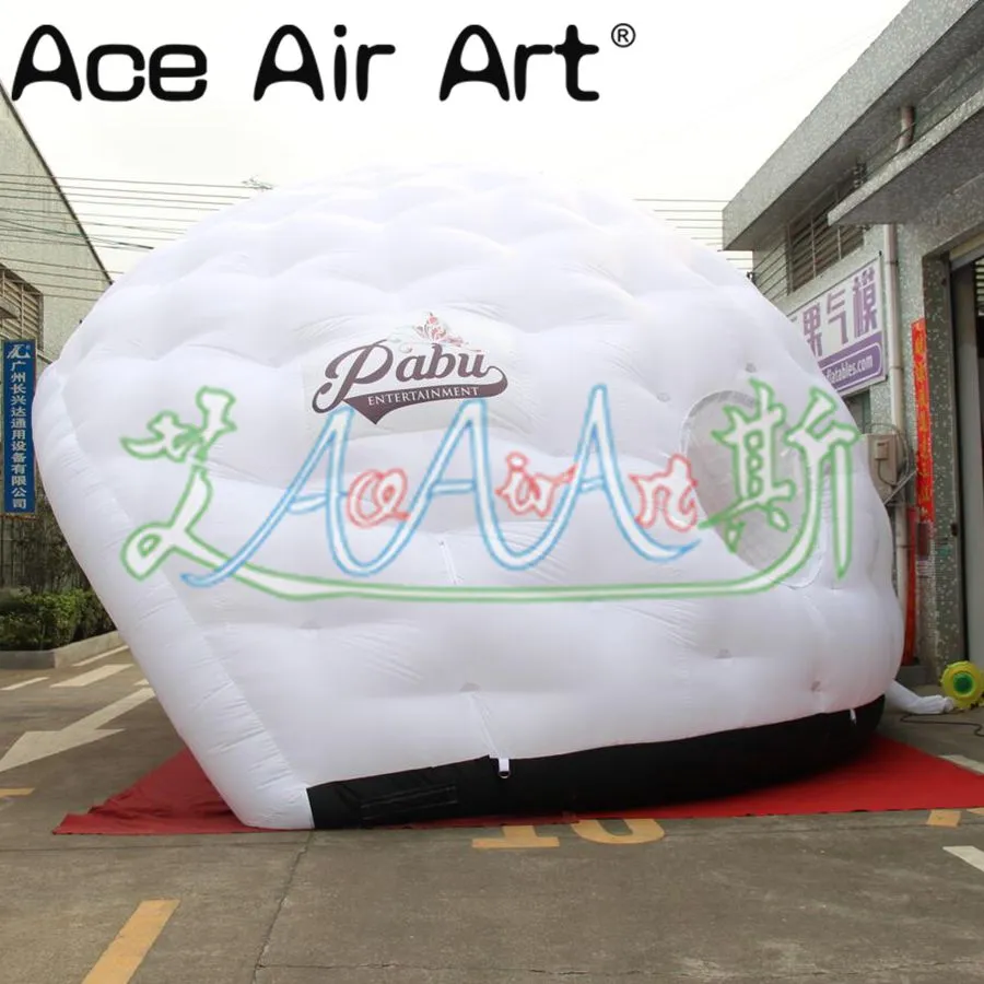 Inflatable Air Tent: White Half Dome Event Structure With Customizable ...
