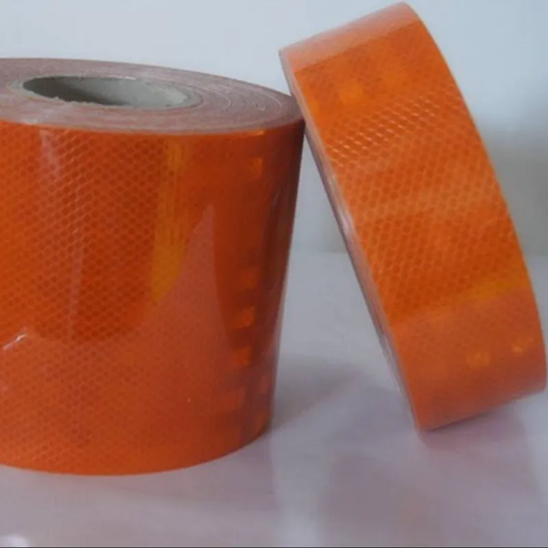High Visibility Reflective Tape, Orange Safety Warning Tape, 45M X 5Cm ...