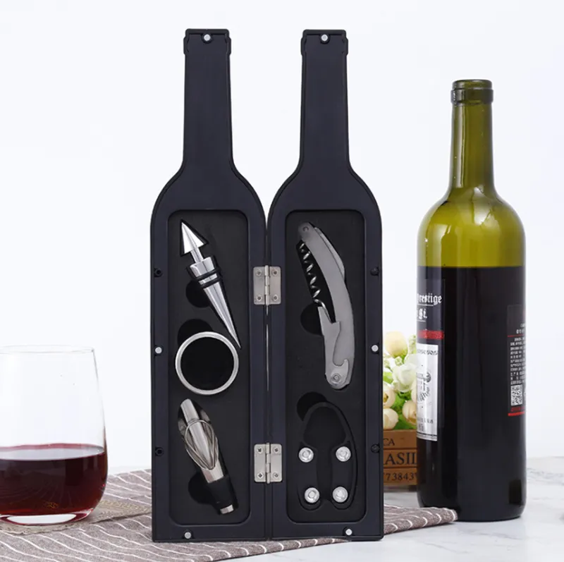 Wine Opener Kit: 3/Corkscrew Set With Bottle Stopper, Pourer & Foil ...