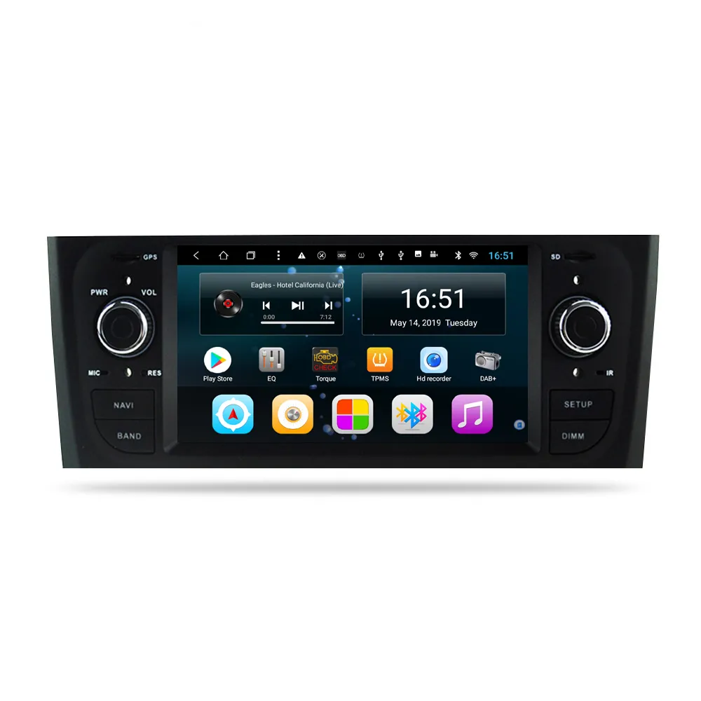 راديو السيارة الذي يعمل بنظام Android مع خريطة ملاحة دقيقة لنظام تحديد ...