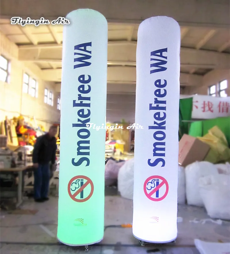 Inflatable Light Column 2m/3m With LED Illuminated Air Blown Decoration ...