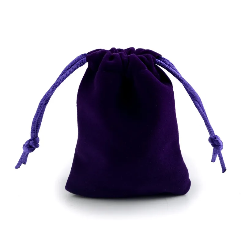 Purple Gift Pouch: Soft Velvet Drawstring Jewelry Pouch For Favors ...
