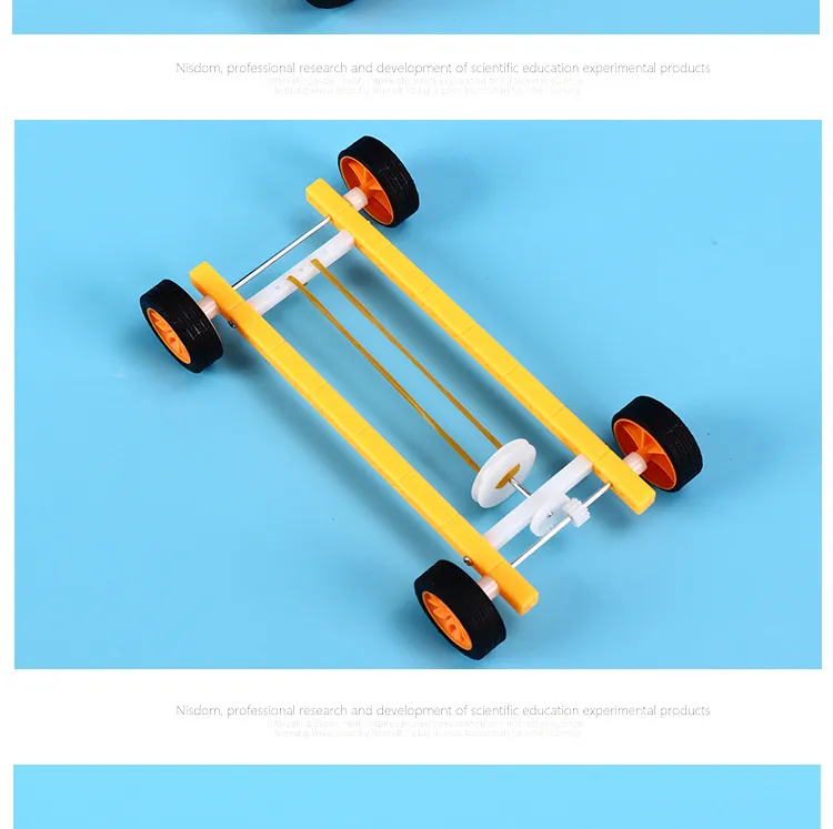 DIY Rubber Band Powered Car Kit: Educational Science Toys For Budding ...