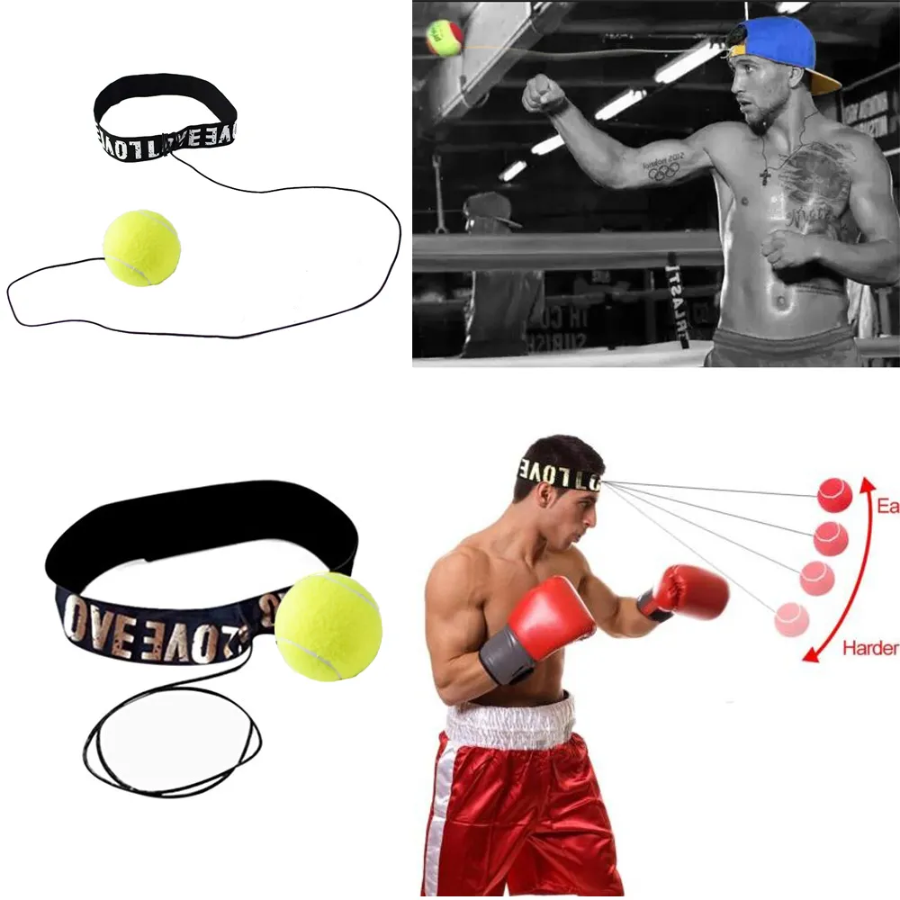 Premium Reflex Speed Training Ball with Headband - Boxing, Muay Thai ...