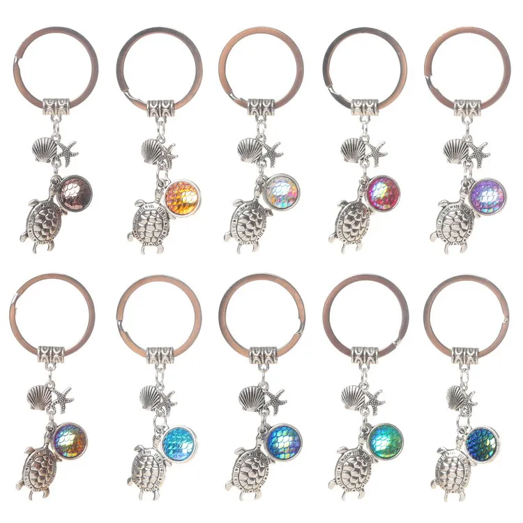 Mermaid Keychains Vintage Style Animal Key Rings For Women, Men & Girls ...