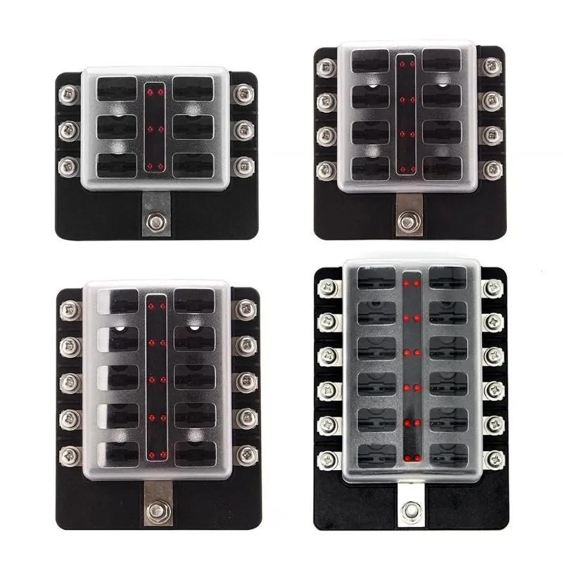 DHgate.com:Quantity Ways Blade Fuse Block Holder with LED Warning ...