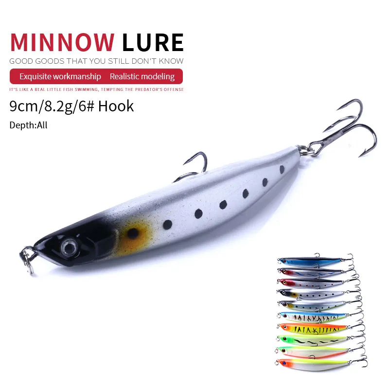 50-Piece Minnow Fishing Lure Set: Deep Diving Wobblers for Bass ...