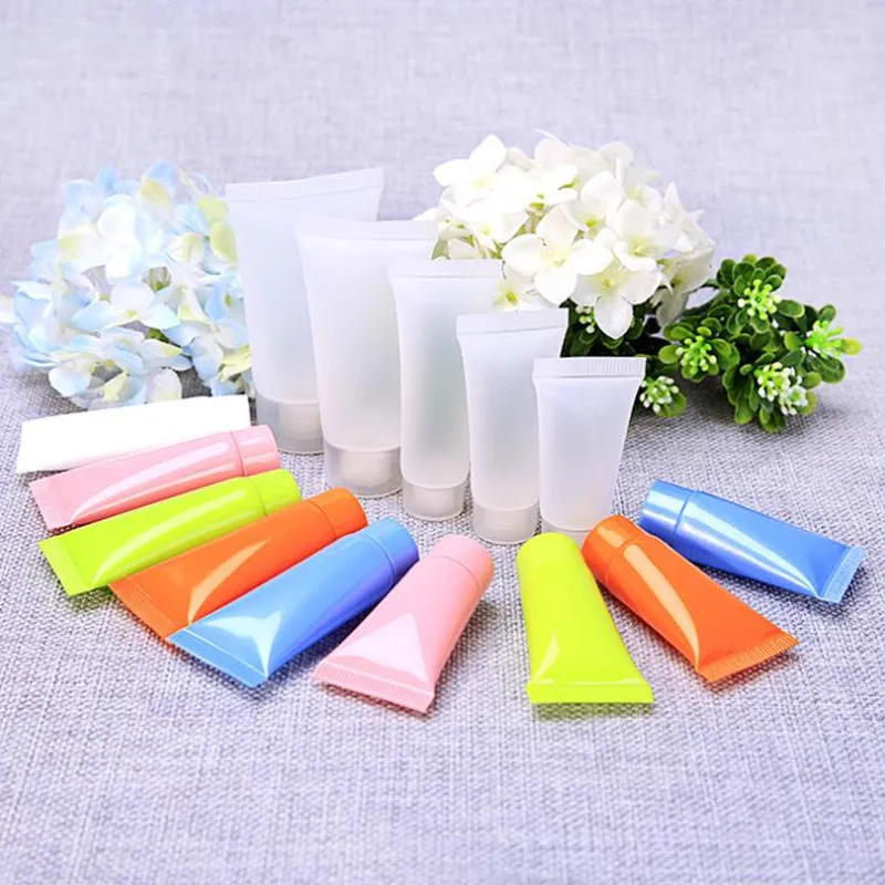 Premium Empty Cosmetic Squeeze Tubes - 5g/10g Travel Lotion Tube ...