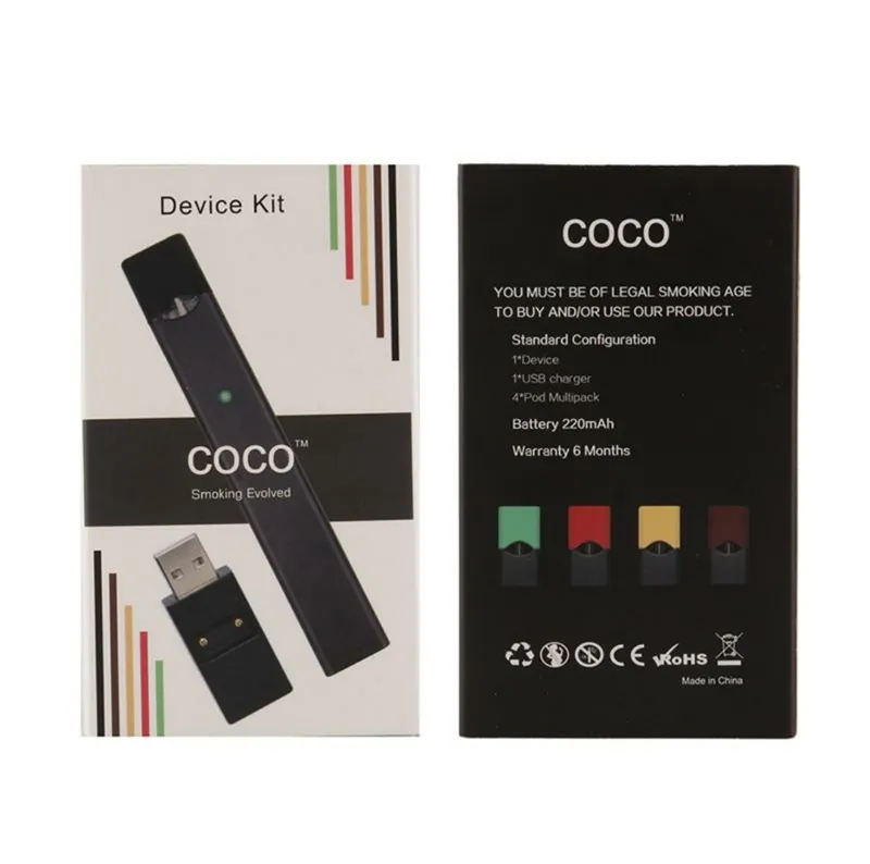 Newest COCO Starter Kit SMOKING Device Kit For 220mAh Ultra Portable ...