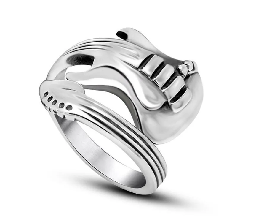 Stainless Titanium Steel Guitar Self Defence Ring For Men And Women ...