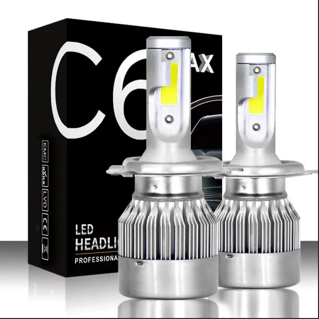 DHgate.com:2024 C6 MAX LED Car Headlights Hi/Lo Beam Bulbs H1 H3 H4 H7 H11 H13 9005 9006 9007 ...